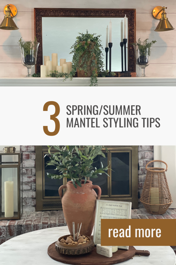 3 easy Spring & Summer Mantel Refresh Decor|Styling Tips For the Home ...